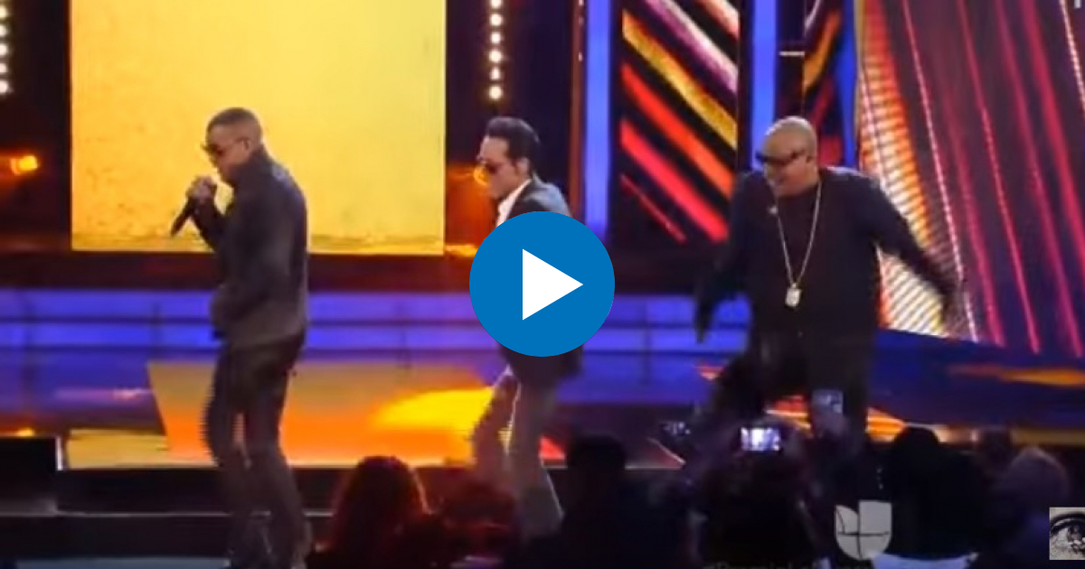 Gente De Zona y Marc Anthony en Premios Lo Nuestro 2016 - Traidora ...