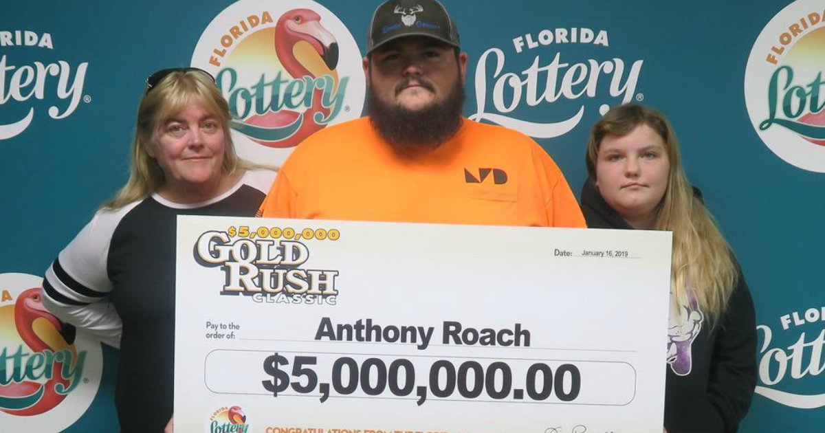 Un hombre de Florida gana 5 millones en la lotería y elige recibir un ...