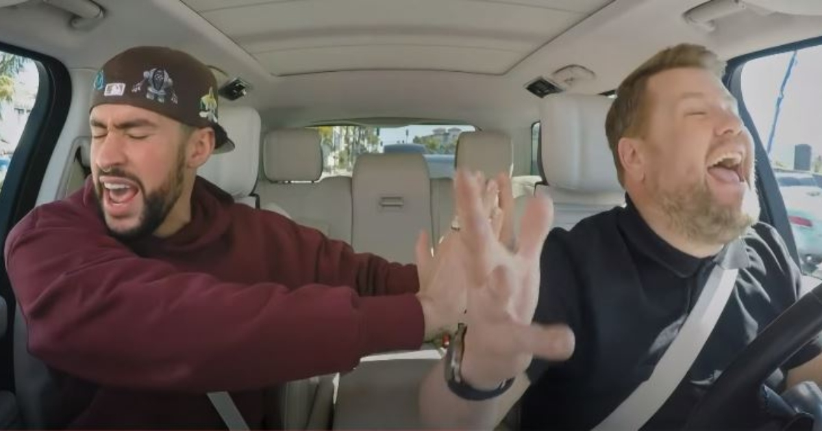 Carpool Karaoke: Bad Bunny se suelta cantando en inglés y da lección de ...
