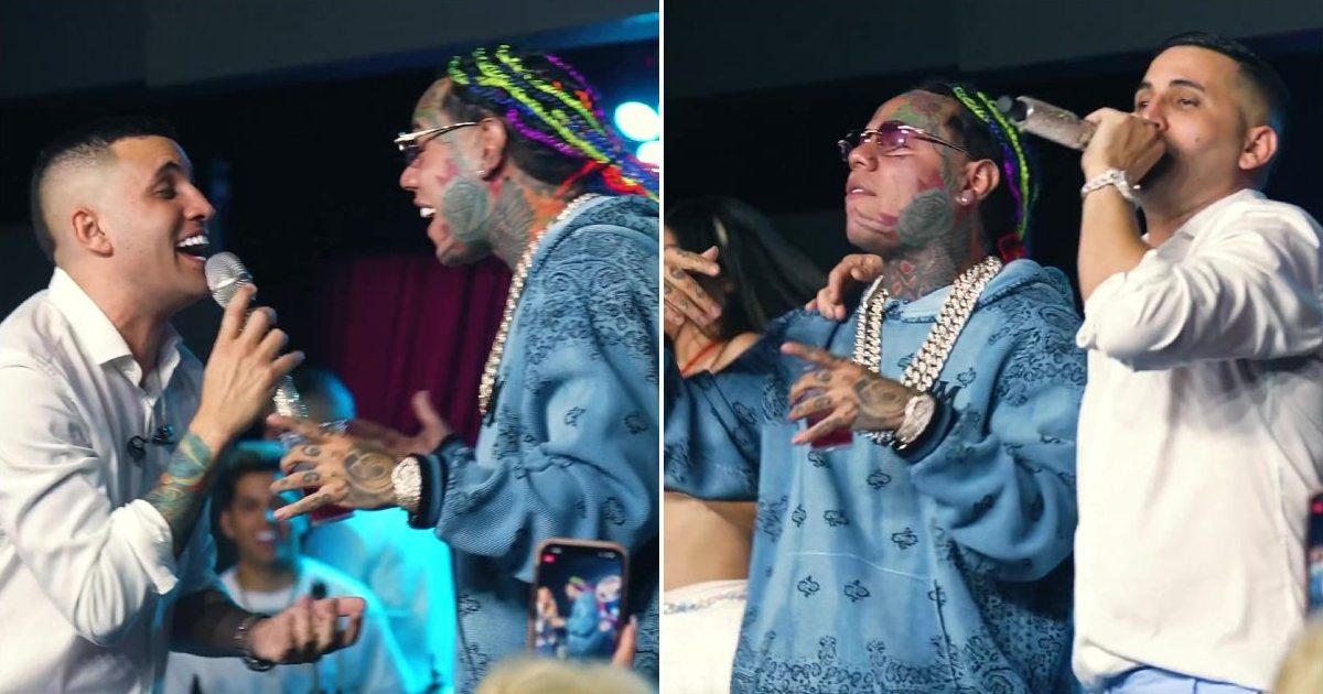 Tekashi 6ix9ine celebra el éxito de su nuevo álbum con Lenier Mesa como ...