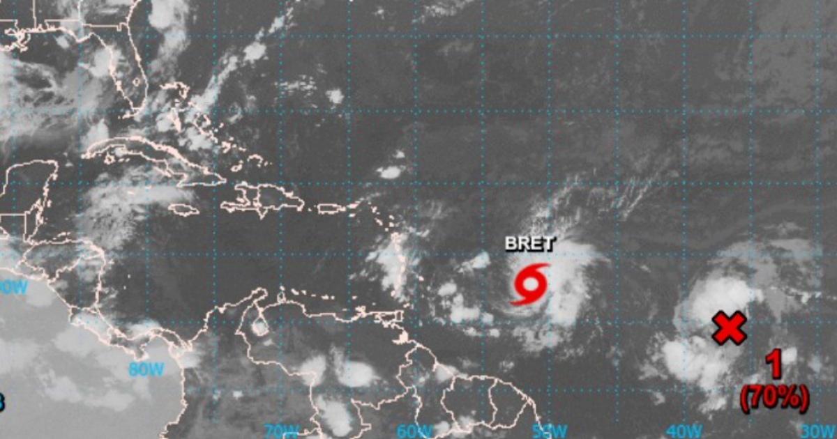 Tormenta tropical Bret se fortalece ligeramente durante su avance sobre ...