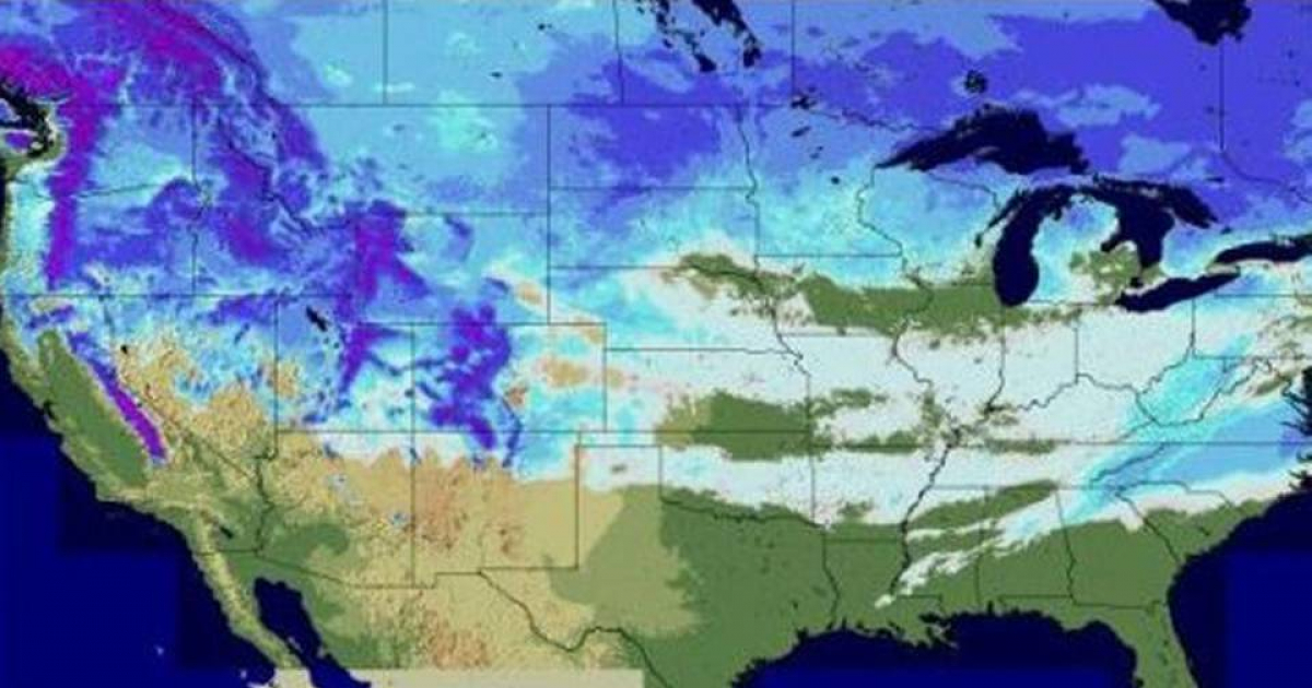 La Florida es el único estado de USA que escapa del temporal de nieve